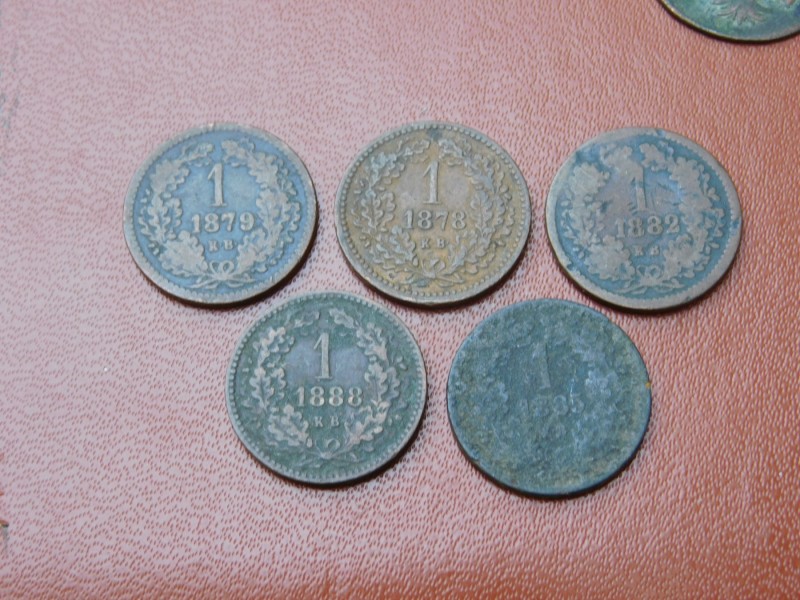 Lot madjarskih krajczara ...1878,79,82,85 i 1888