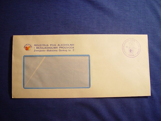 koverta ZP Pivara Zrenjanin iz 1974