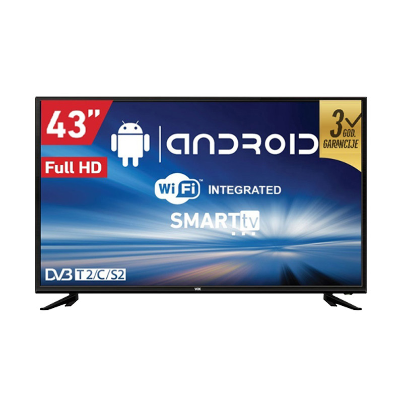 Televizor Vox 43ADS311G Smart(Android), LED, Full HD, 43"(109cm), DVB-T/T2/S2/C