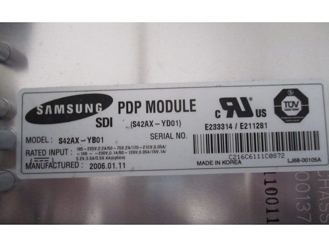 Plazma Panel 42` S42AX – YB01 Samsung