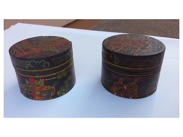 Drvene kutije za nakit - oslikane japanskim motivima