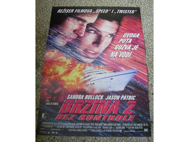 Brzina 2 (Sandra Bullock) - filmski plakat