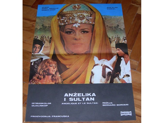 Anželika i sultan (Michèle Mercier) - filmski plakat