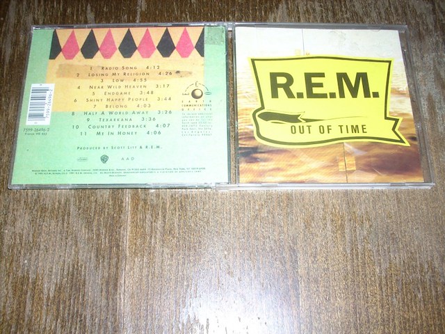 R.E.M. ‎– Out Of Time CD Warner Bros EU 1991.