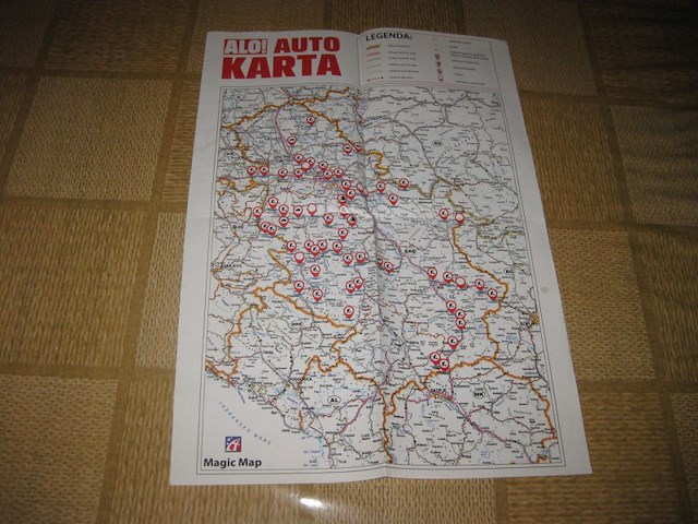 Auto mapa Srbije (najbrže do svih graničnih prelaza)