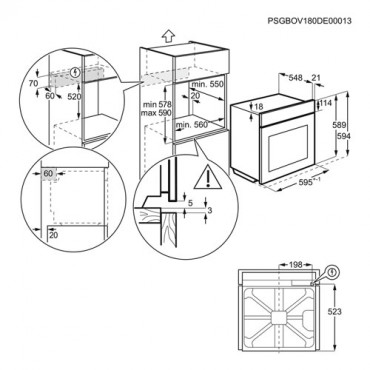 Electrolux ugradna rerna EOE7P31X