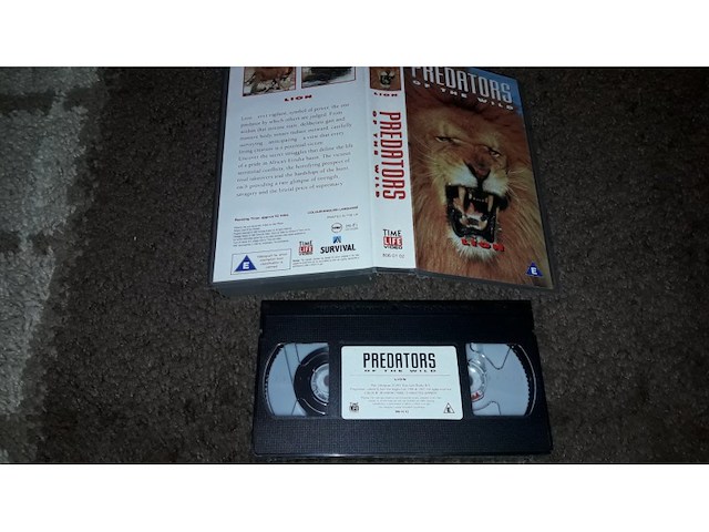 Predators of the wild, Lion VHS , NOVO !