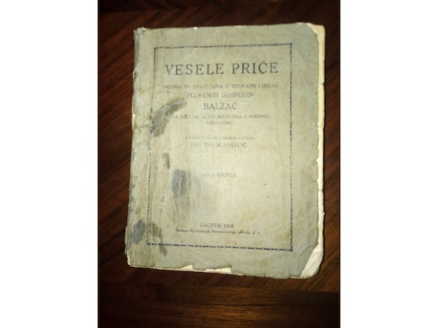 Balzac: Vesele price prva knjiga