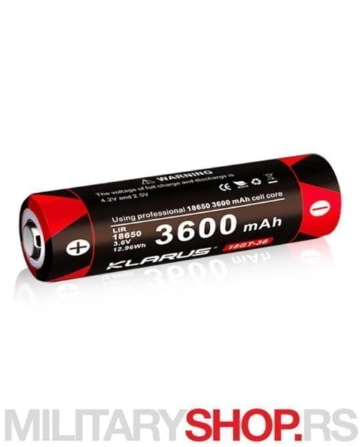 Klarus baterija Li Ion 18650 3600 mAh