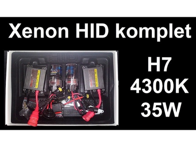 Xenon H7 komplet - HID - 4300K - 35W