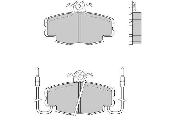 Prednje kočione pakne S70-0006 - Dacia, Renault