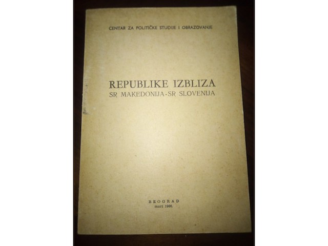 Republike izbliza sr makedonija-sr slovenija