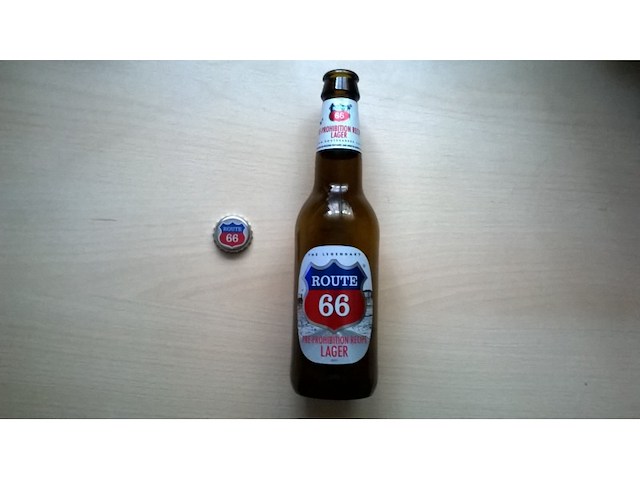 Prazna flaša ROUTE 66 piva 330ml sa čepom