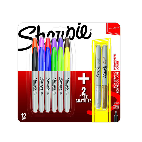 Set markera Fine Sharpie 12+2 blister SH61126