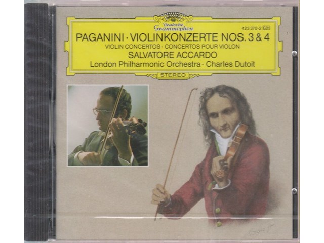 cd / PAGANINI - VIOLINKONZERTE NOS. 3 &; 4