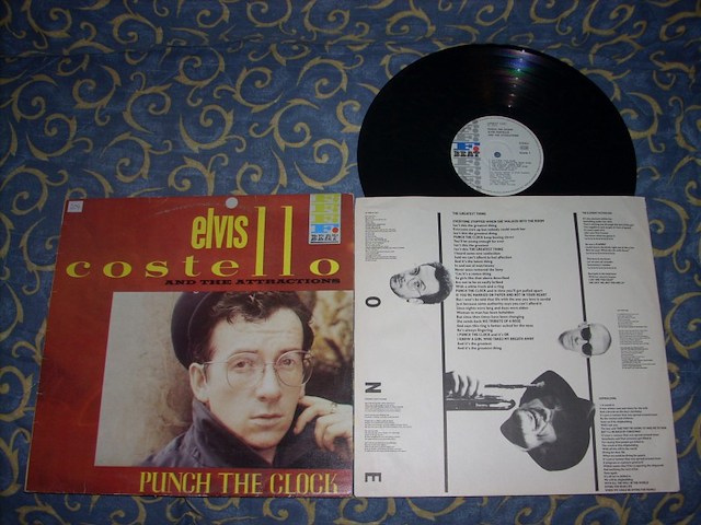 Elvis Costello &; The Attractions ‎– Punch The Clock LP
