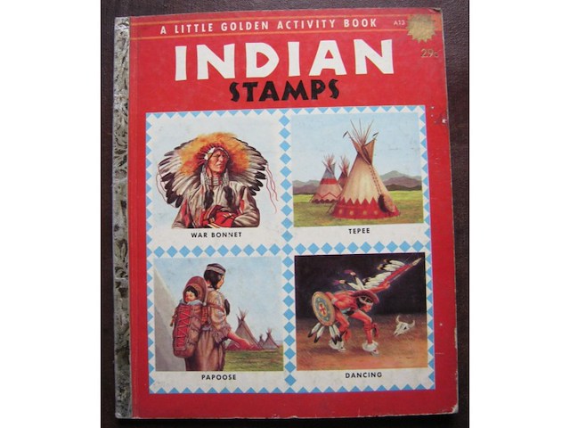 A Little Golden Book: Indian stamps, 1957.god