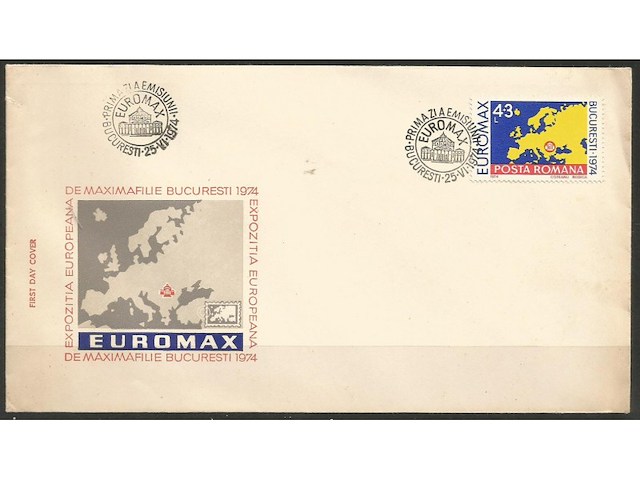 Rumunija,Filatelistička izložba 1974.,FDC