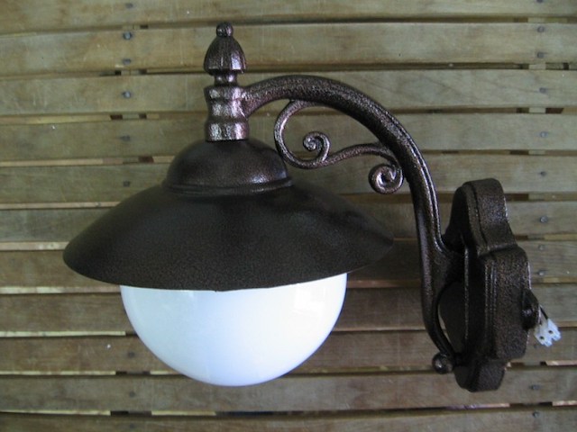 Fenjer - zidna lampa 1/3 P-braon