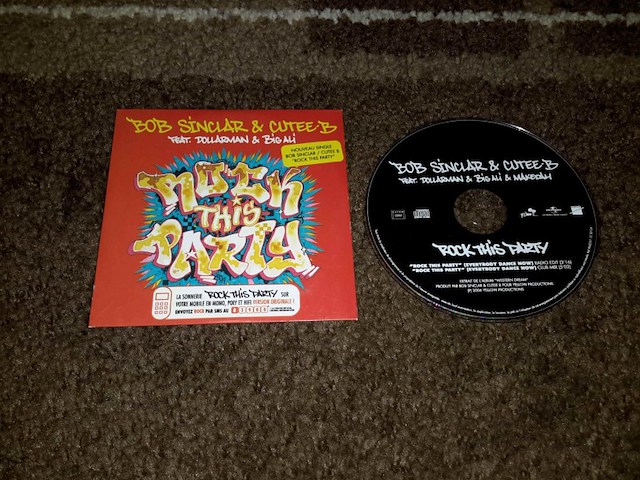 Bob Sinclair &; Cutee.B - Rock this party CDS , ORIGINAL