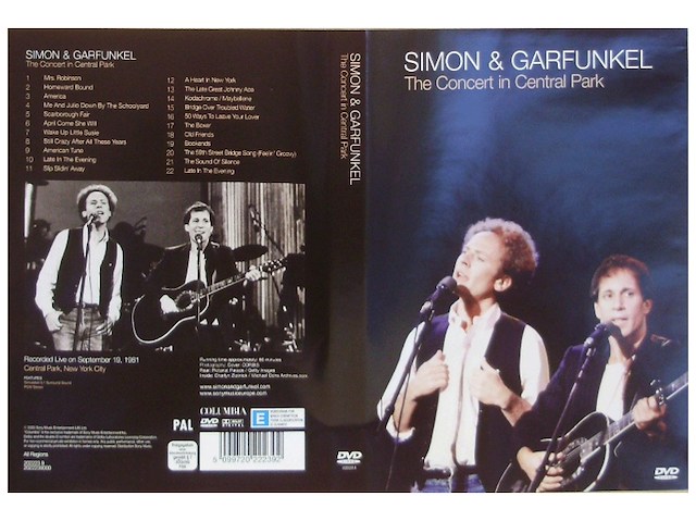 SIMON &; GARFUNKEL - THE CONCERT IN CENTRAL PARK - DVD