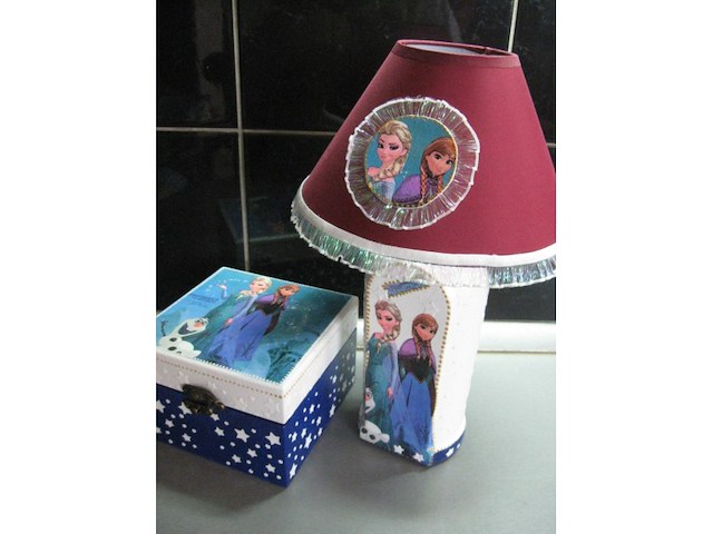 Frozen - lampa i kutija za nakit - unikat*