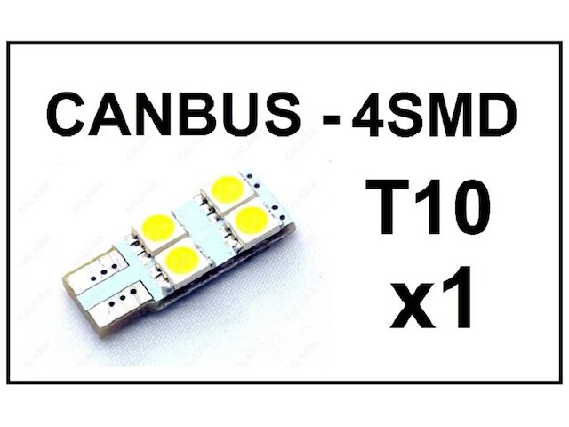 LED Sijalica - T10 CANBUS - 4 SMD - 1 komad
