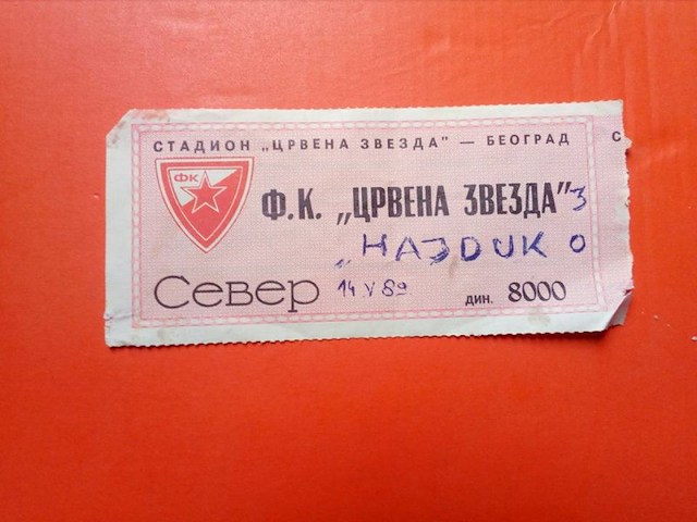 Crvena Zvezda Hajduk 1989