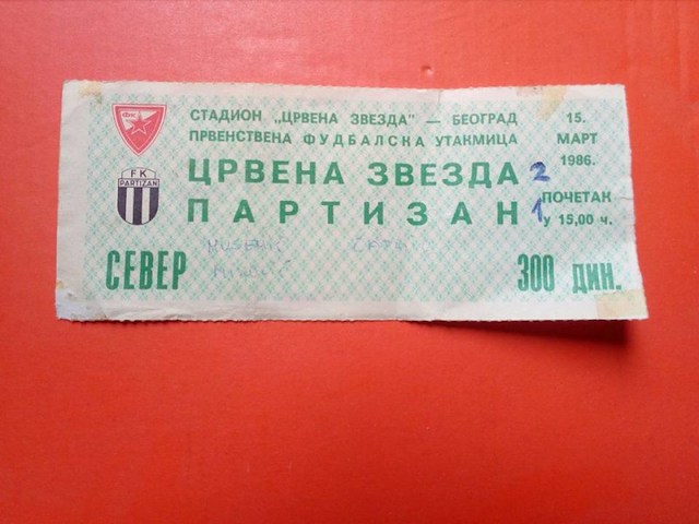 Crvena zvezada Partizan 1986