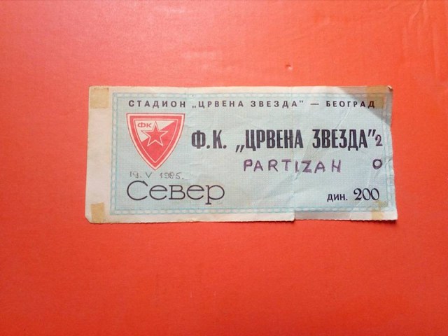 Crvena zvezada Partizan 1985