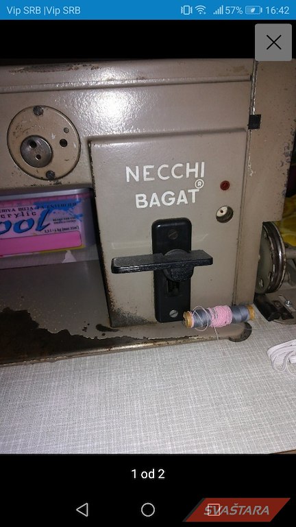 Šivaća mašina Necchi bagat, ravno štepajuca