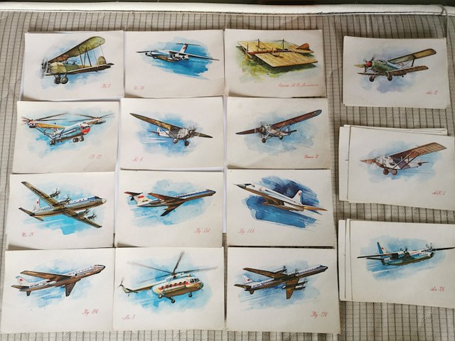 23 razglednica Ruskih aviona