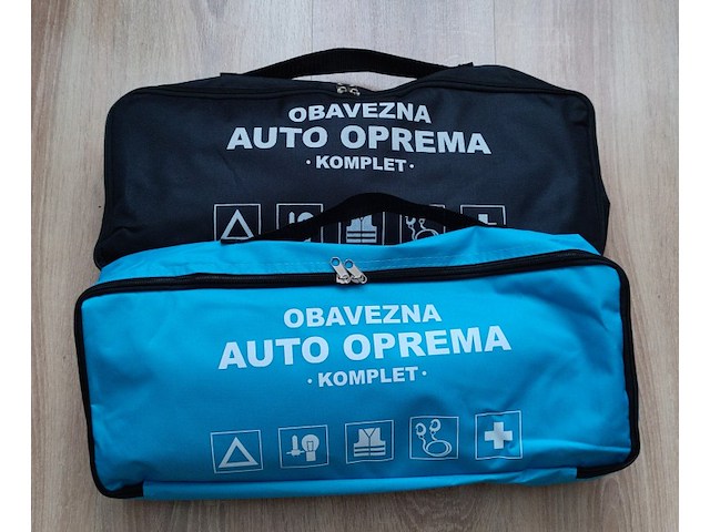 Obavezna auto oprema -Set- Torba, Prva pomoć, Sijalice