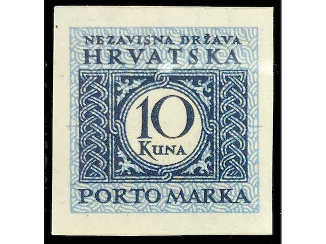 NDH 1943 III PORTO - 10 KUNA NEZUPČANO