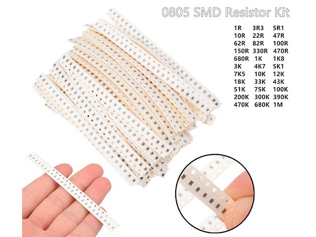 SET SMD OTPORNIKA 0805-660 KOMADA