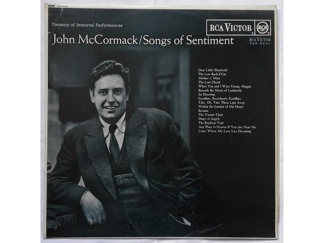 JOHN  McCORMACK  -  SONGS  OF  SENTIMENT