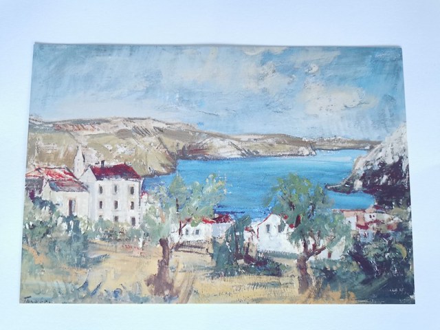 Razglednica - Nikola Graovac, Bakarski zaliv, 1939