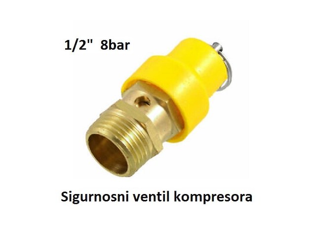 Sigurnosni ventil kompresora - 8bar - 1/2`