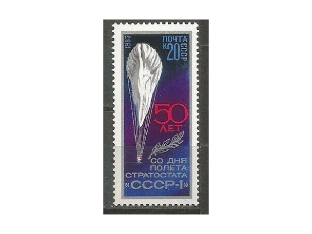 SSSR,50 god prvog balona u stratosferi 1983.,čisto