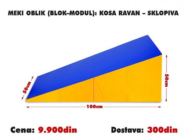 Kosa Ravan - Sklopiva od sunđera presvučenog PVC-om