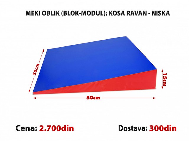 Kosa Ravan 50x50x15cm od sunđera presvučena PVC-om