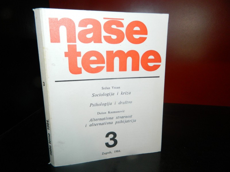Časopis Naše teme (Kecmanović, Psihijatrija, Rot,