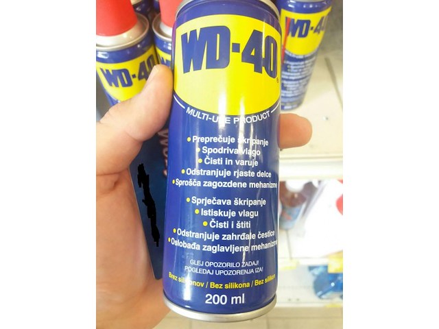 WD-40 - SPREJ ZA OTKLANJANJE RĐE 200ML