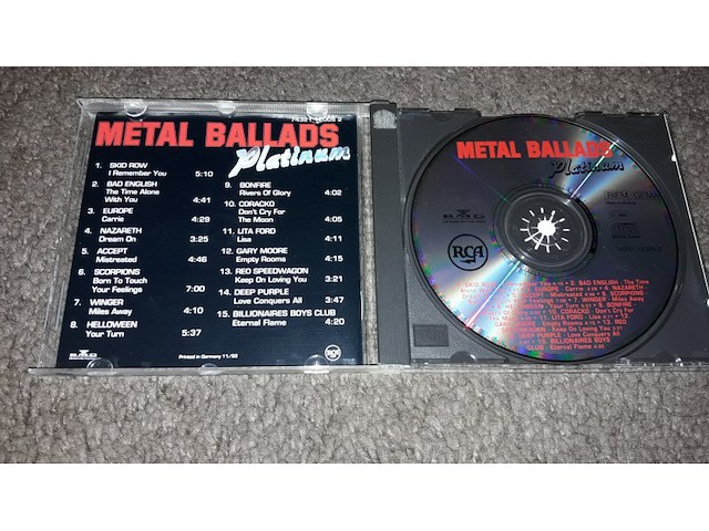 VA - Metal ballads platinum , ORIGINAL