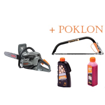 Villager motorna testera VGS 5032 PE + POKLON: Fiskars ručna testera 21", Villager ulje 2T 100ml i ulje za lanac Chainoil 1l