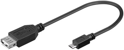 KABEL USB/A ŽENSKI - USB/B MICRO