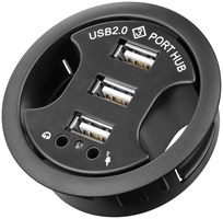 USB RAZDELNIK 1/3 HUB+AUDIO 60MM