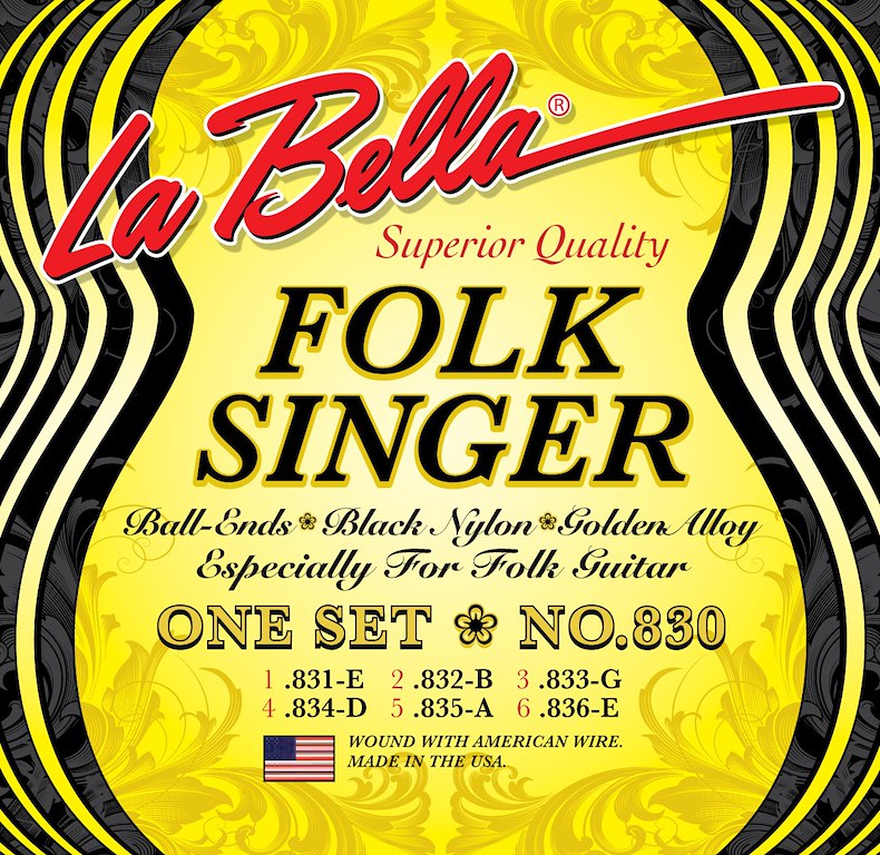La Bella 830 Folk Singer žice za klasičnu gitaru