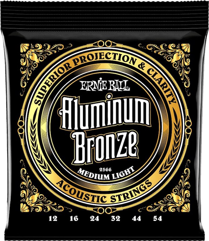 Ernie Ball 2566 Aluminium Bronze Medium Light 12-54 žice za akustičnu gitaru