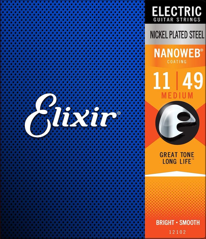 Elixir 12102 Nanoweb 011-049 Žice za električnu gitaru